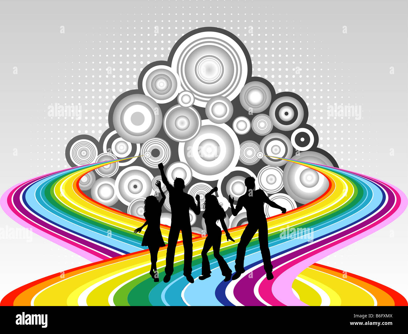 Retro party background Stock Photo - Alamy