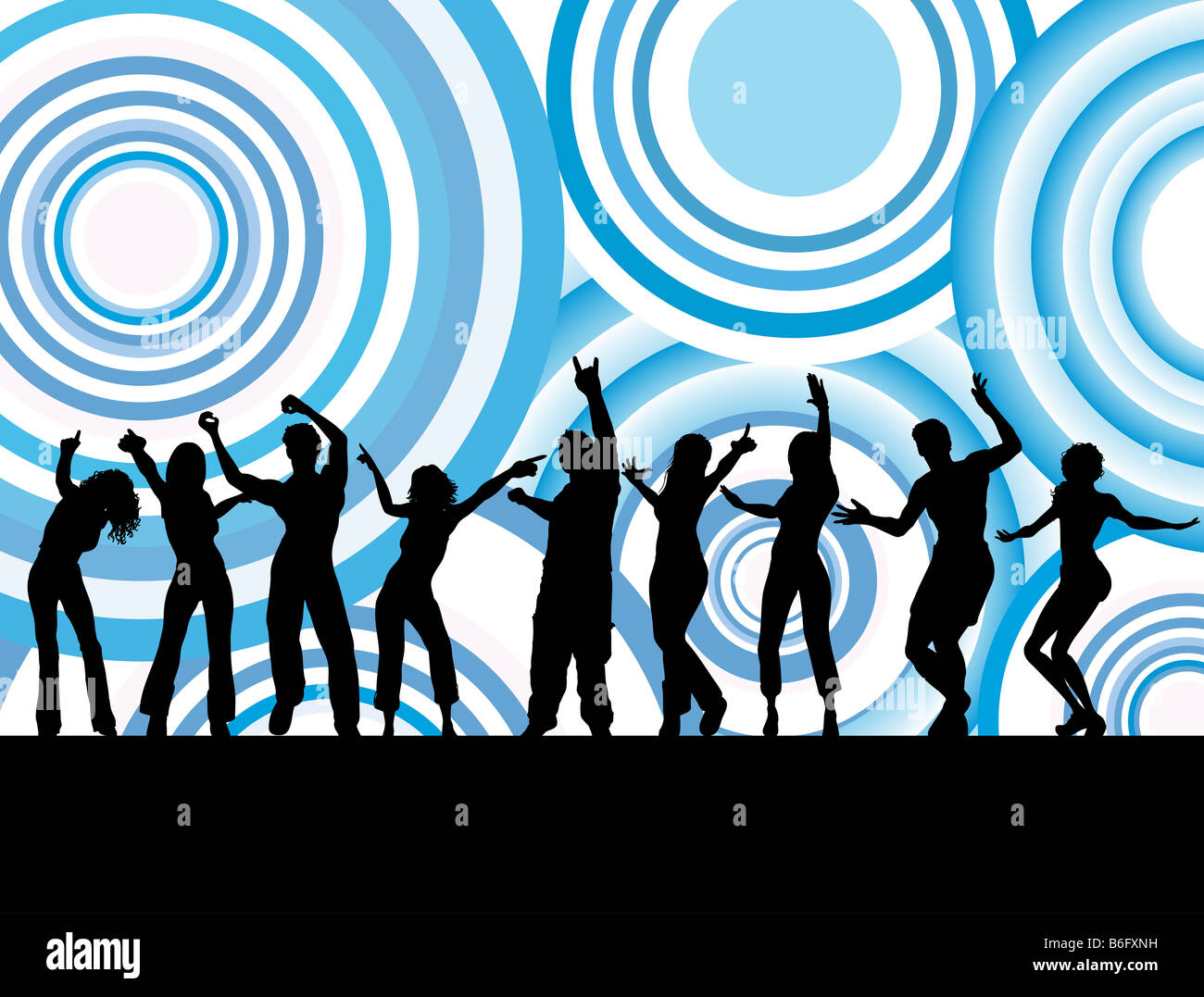 Retro party background Stock Photo - Alamy