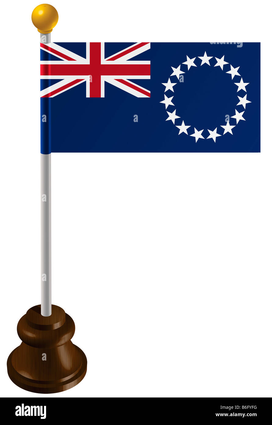 Flag of cook islands hi-res stock photography and images - Alamy