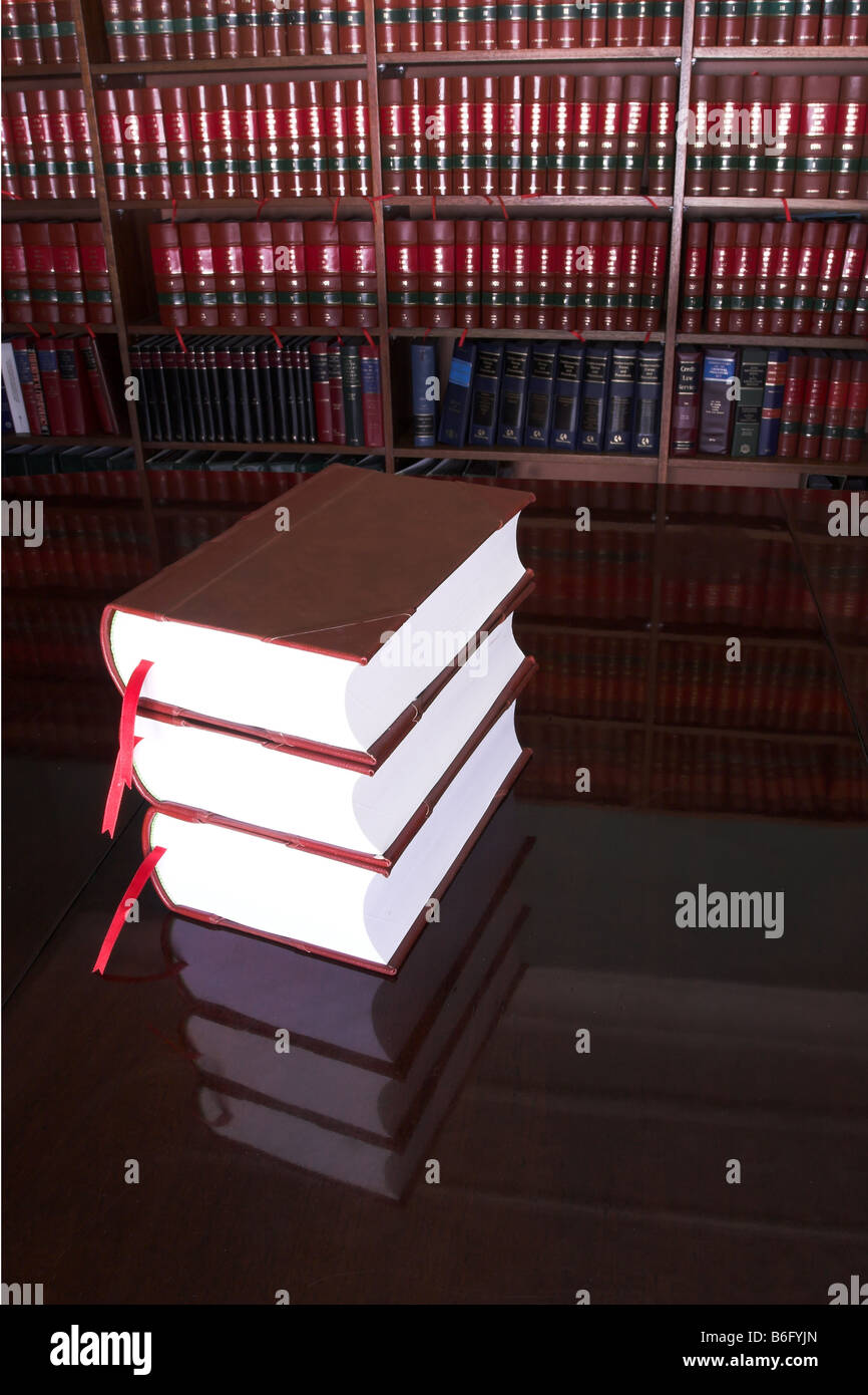 Legal books on table South African Law Reports Stock Photo - Alamy