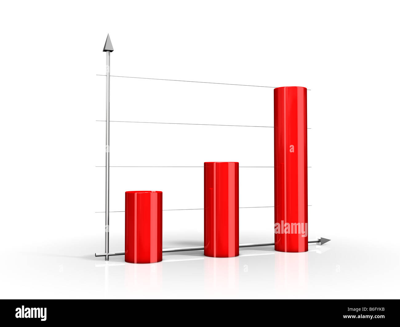 Red diagram on white background Stock Photo - Alamy