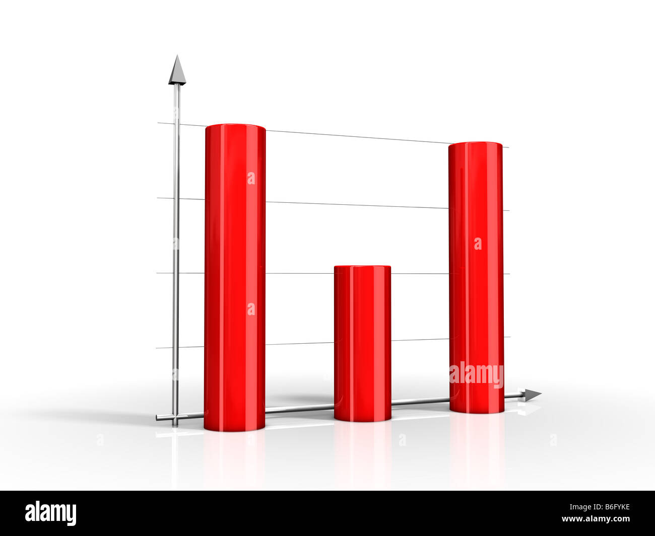 Red diagram on white background Stock Photo - Alamy