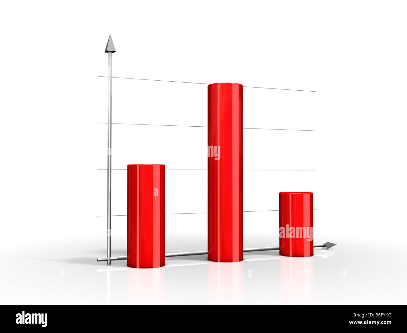Red diagram on white background Stock Photo - Alamy