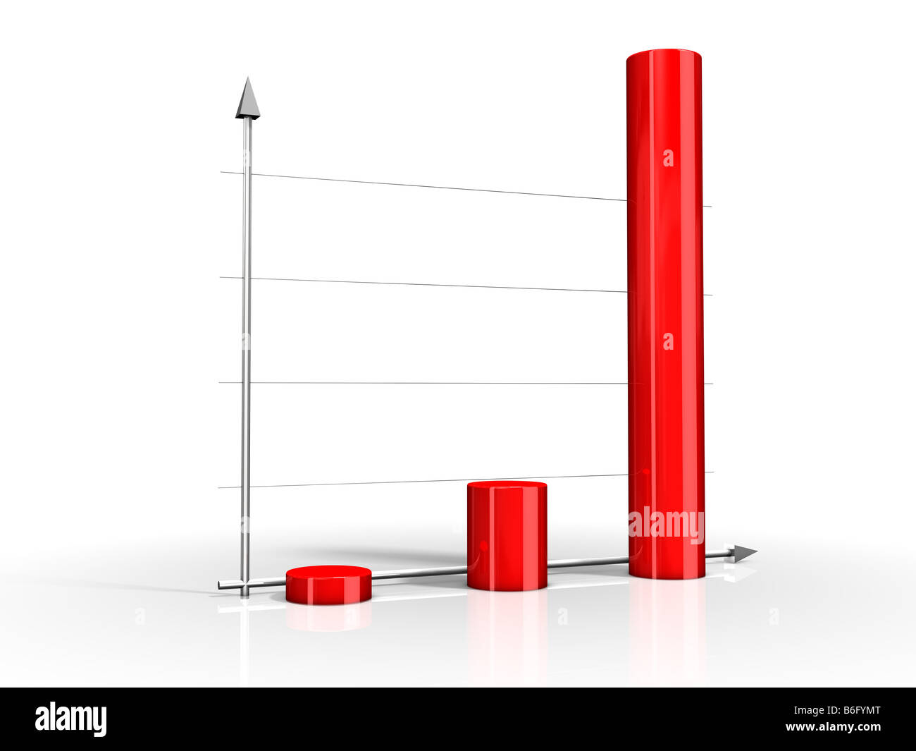 Red diagram on white background Stock Photo - Alamy
