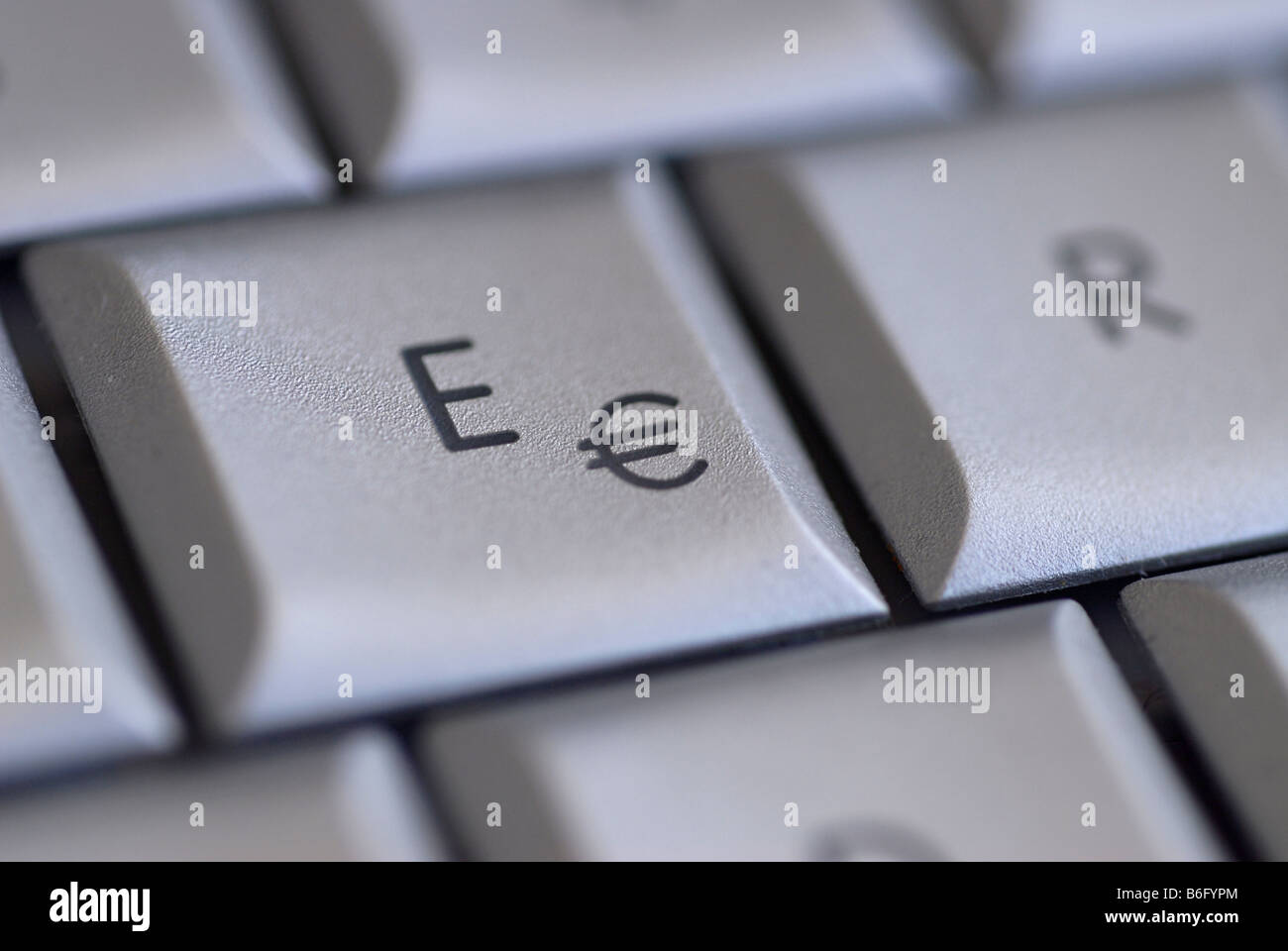 Keyboard E, Euro Stock Photo - Alamy