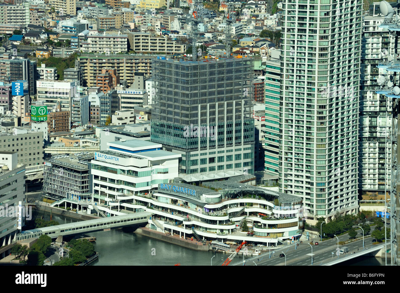 The Bay Quarter Mall (Aerial View), Yokohama JP Stock Photo - Alamy