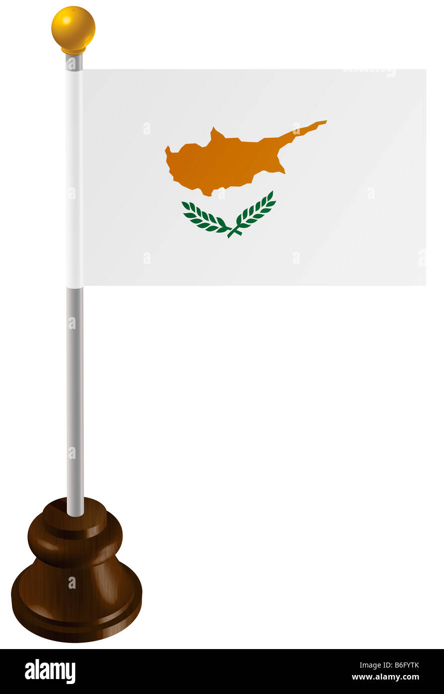 Cyprus flag Cut Out Stock Images & Pictures - Alamy