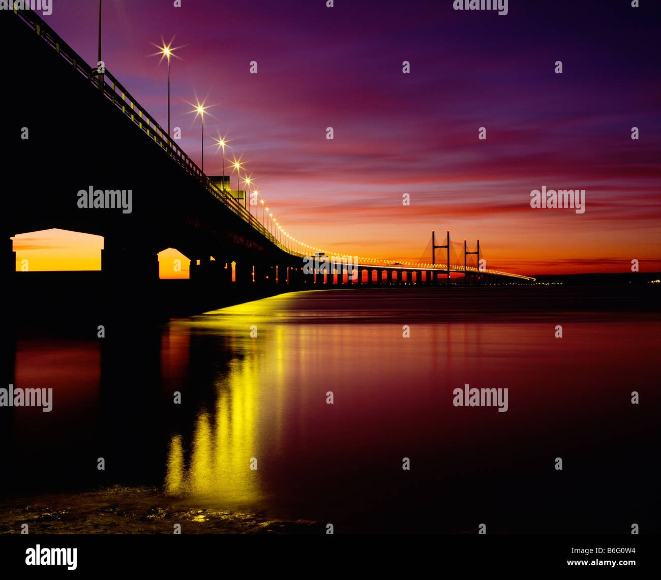 The Prince of Wales Bridge (Second Severn Crossing) over the River ...