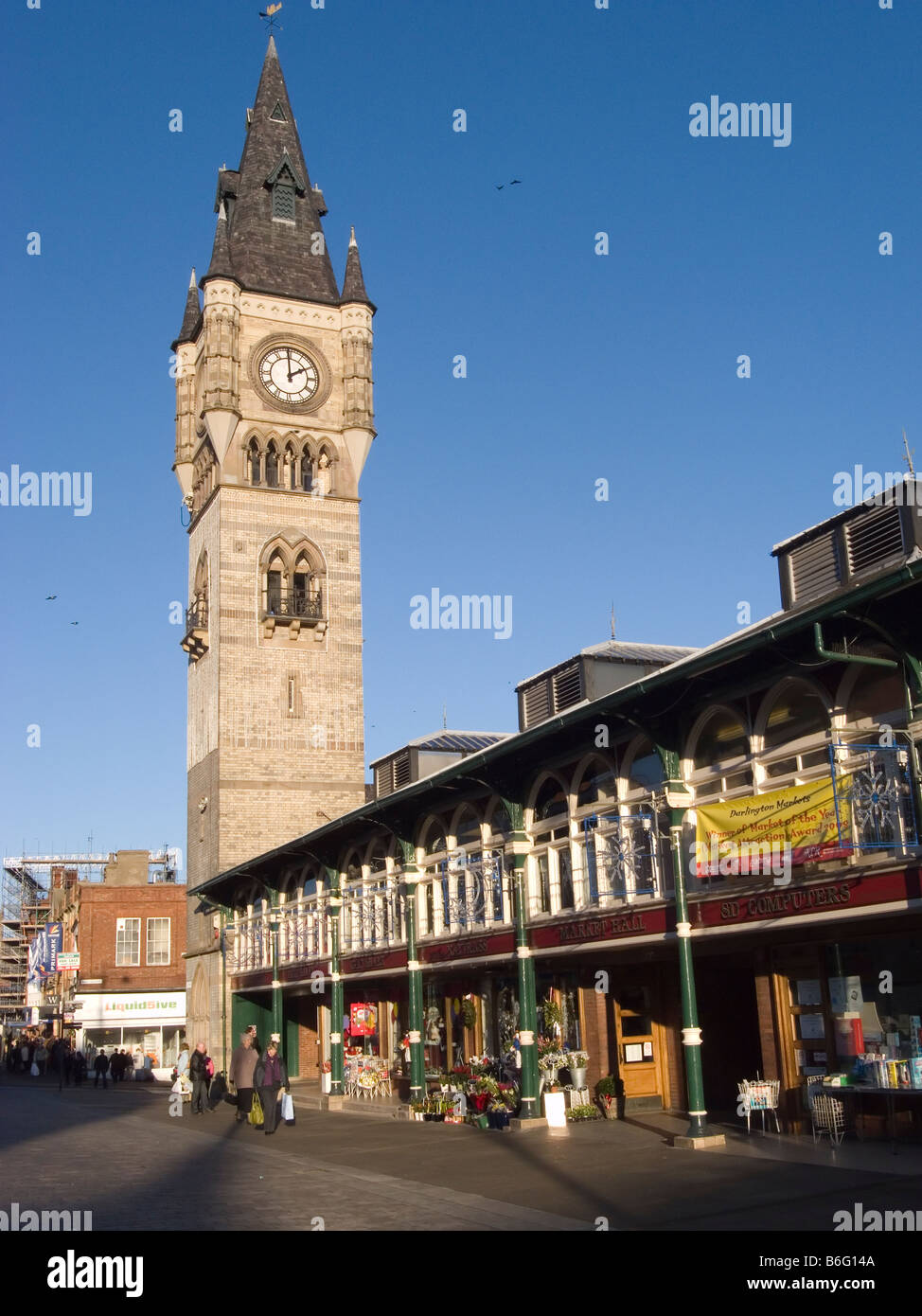 Clock tower darlington town centre hi-res stock photography and images ...