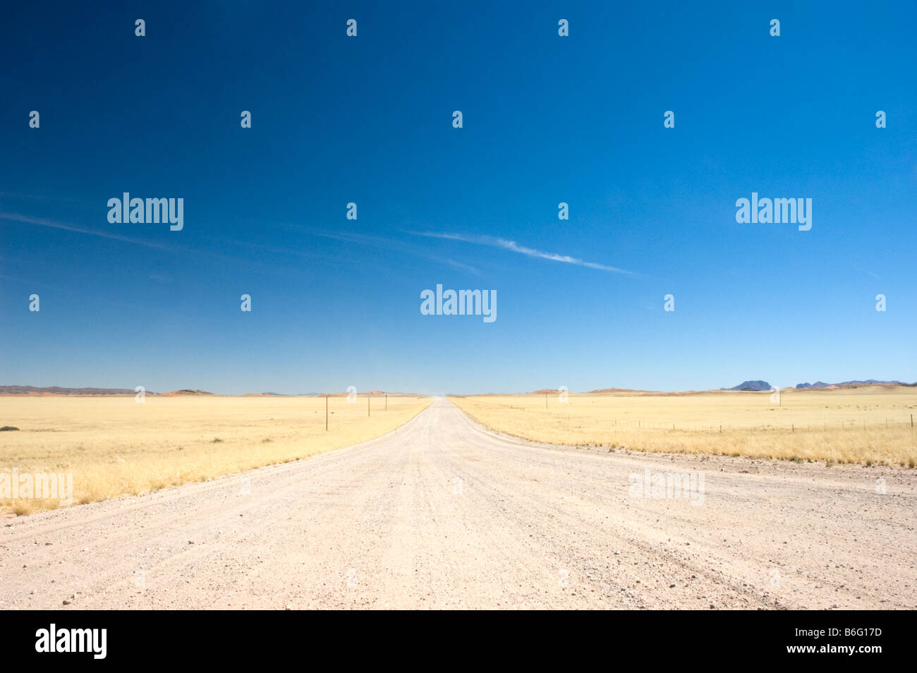 A gravel road through the Namib desert, Namibia Stock Photo - Alamy