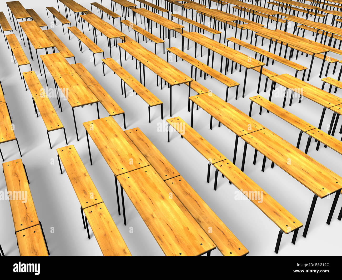 Wood bench on white background Stock Photo - Alamy