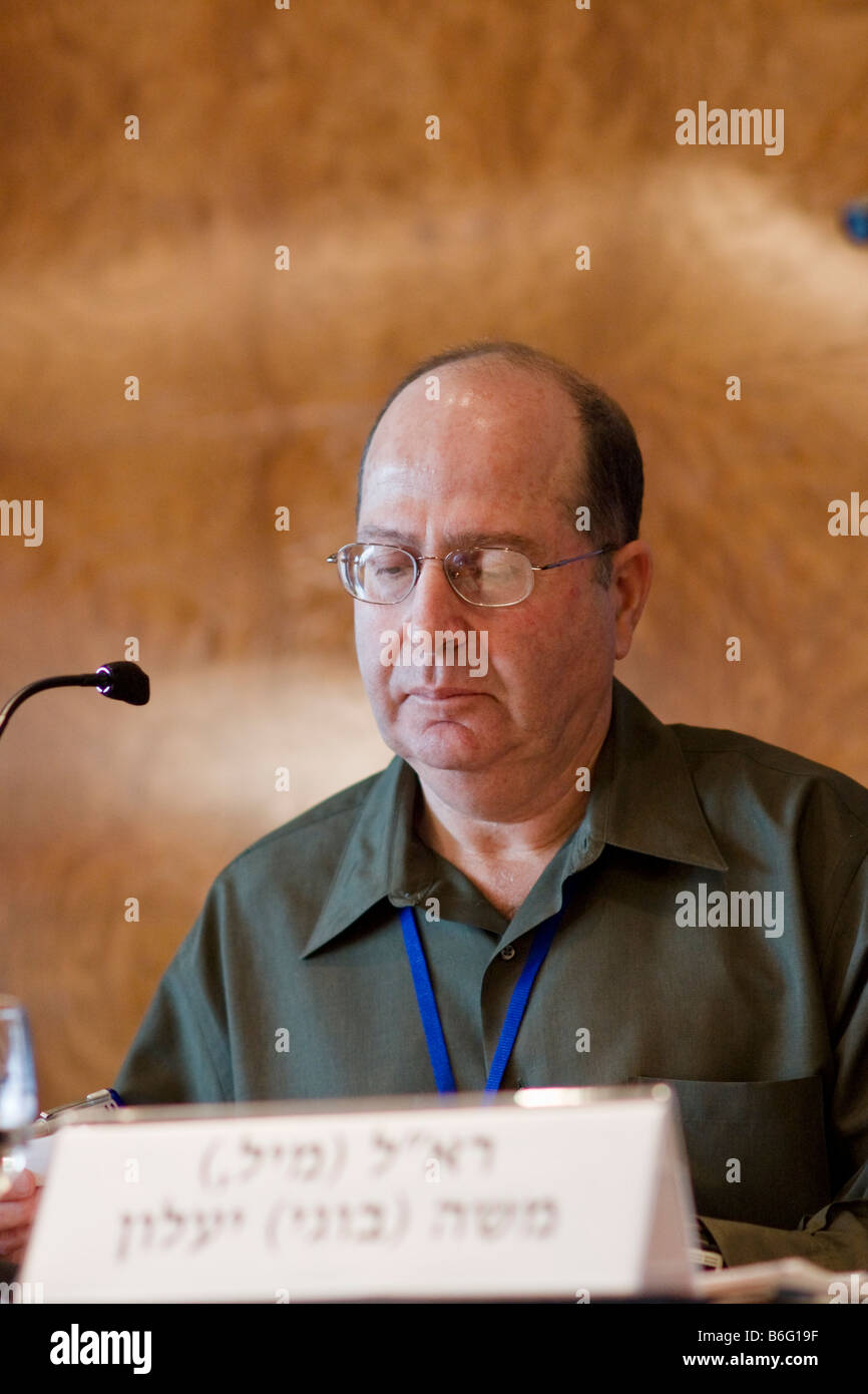 Former Israeli Chief-of-Staff lt. General Moshe ("Bogi") Yaalon ...