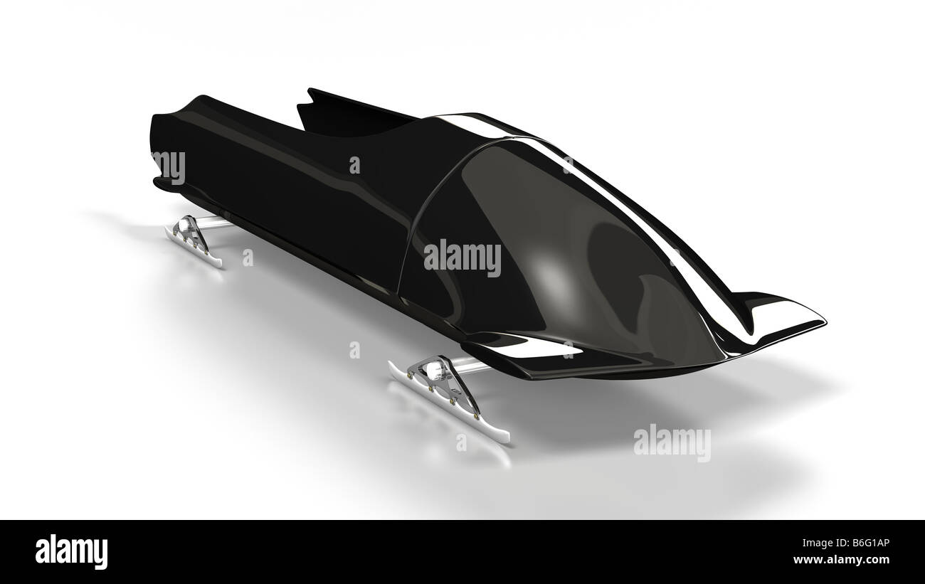 black ice bob on white background Stock Photo - Alamy