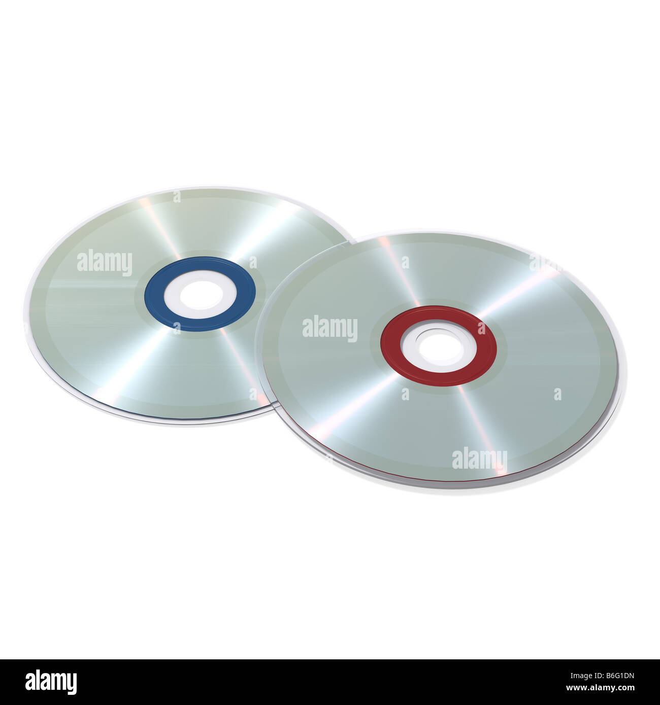 Compact disc blend and gradient on white background Stock Photo - Alamy