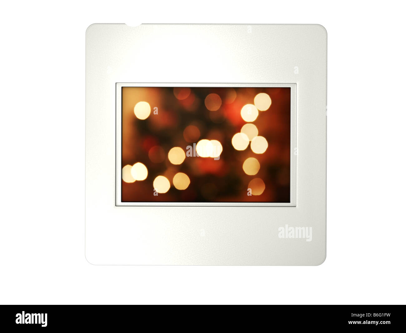 3D White slide isolated on white background Stock Photo - Alamy