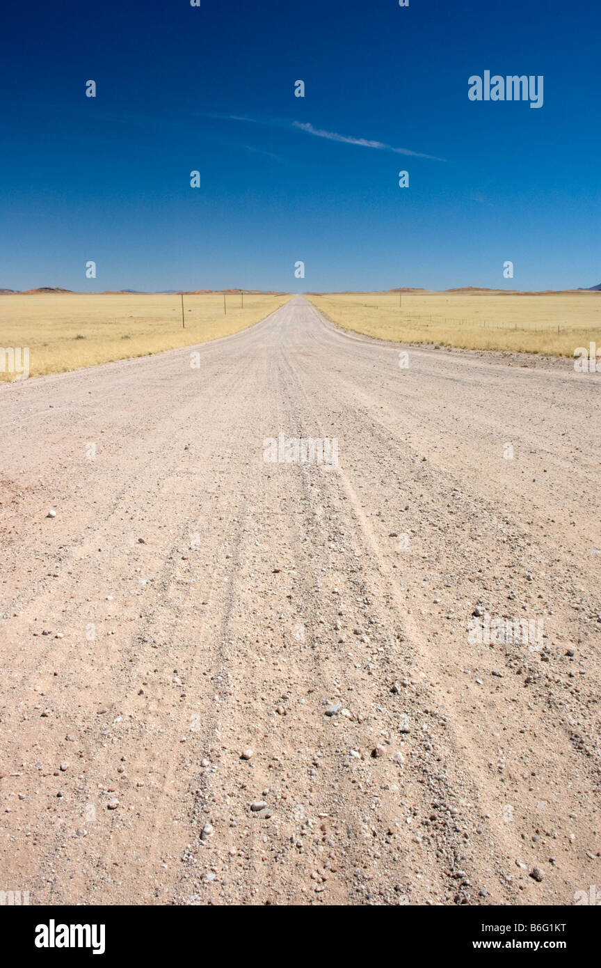 A gravel road through the Namib desert Namibia Africa Stock Photo - Alamy