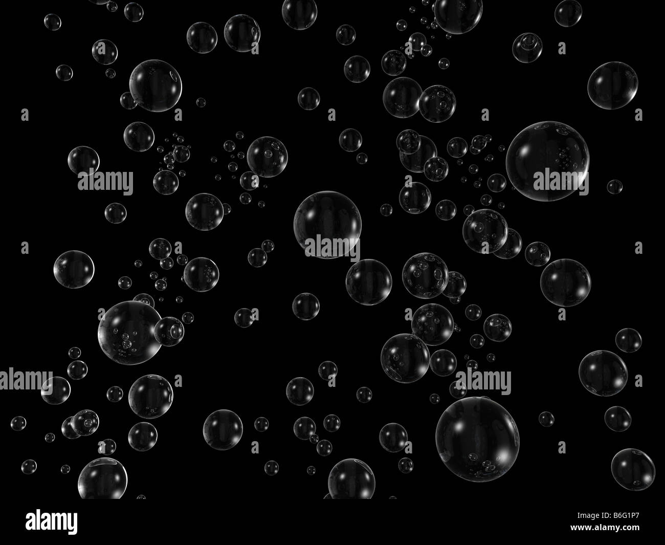 Black Bubble on black background Stock Photo - Alamy