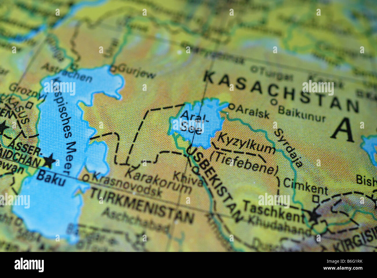 Kazakhstan world map hi-res stock photography and images - Alamy