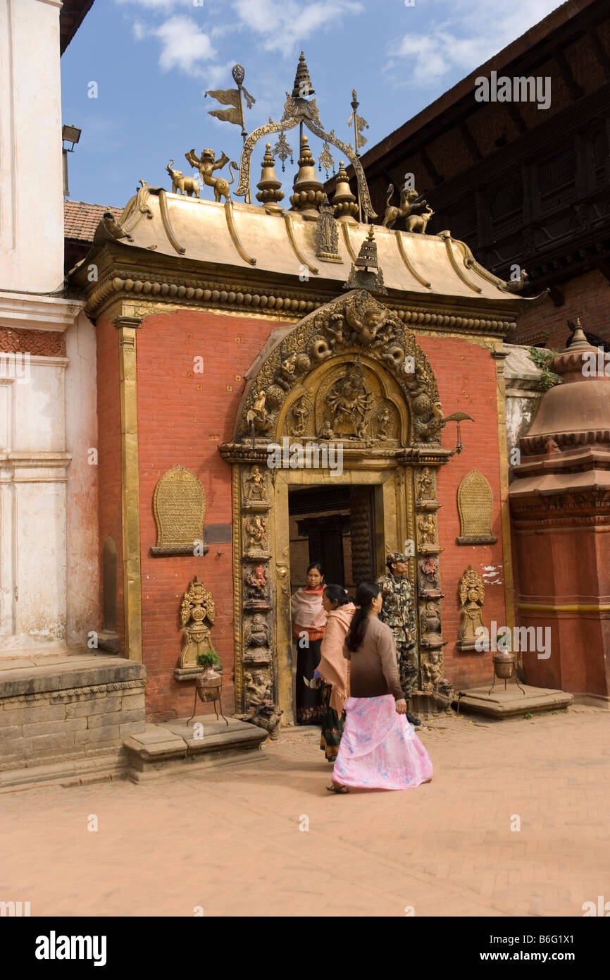 The Golden Gate the Sun Dhoka, in the Durbar square of Bhaktapur ...