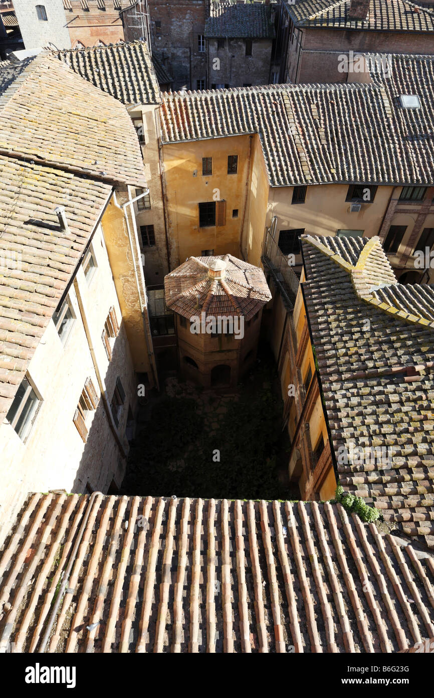 Rooftop Architecture Siena Tuscany Italy Stock Photo - Alamy