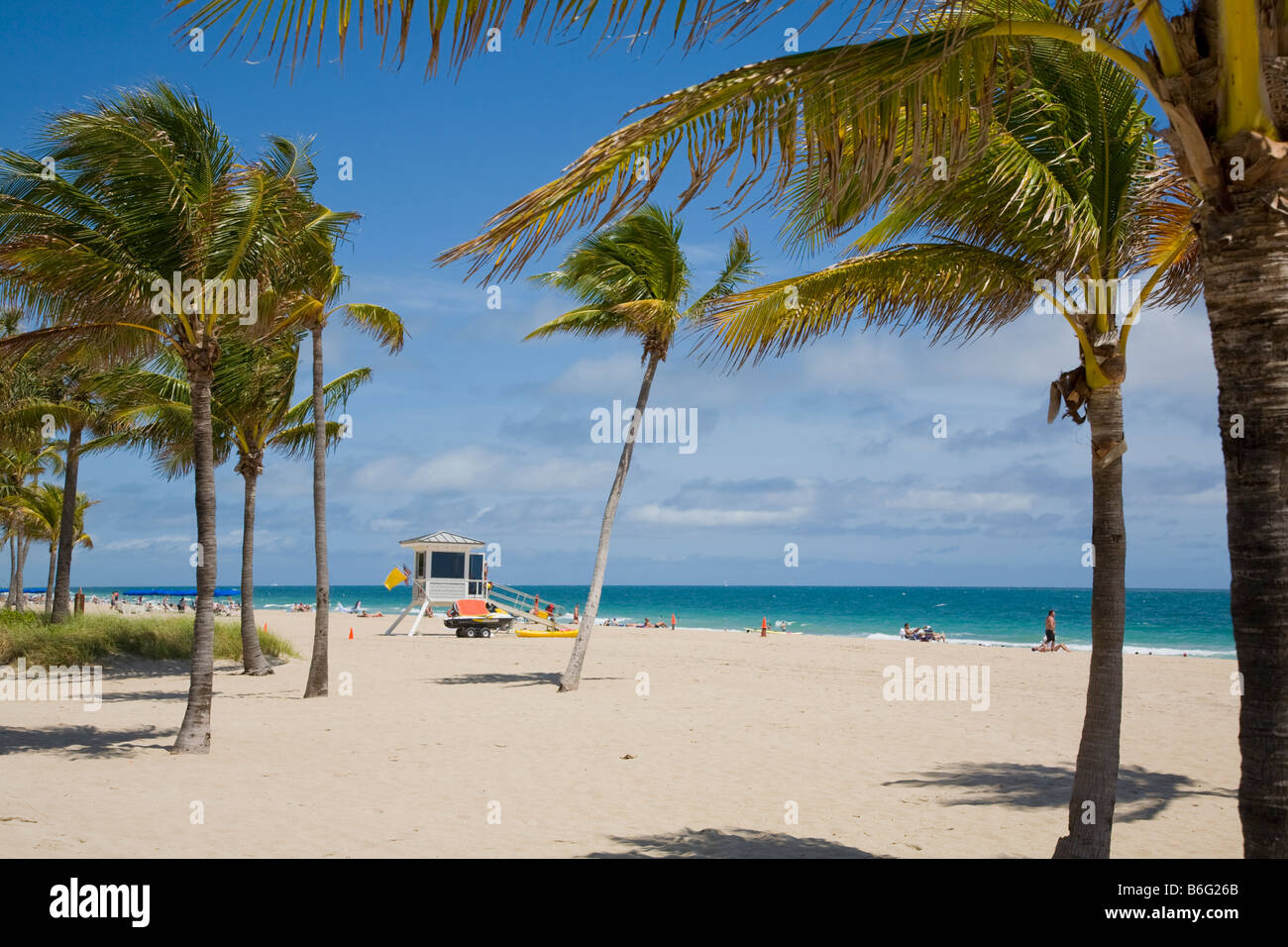 Fort Lauderdale Beach on the Atlantic Ocean or East Coast of Florida ...
