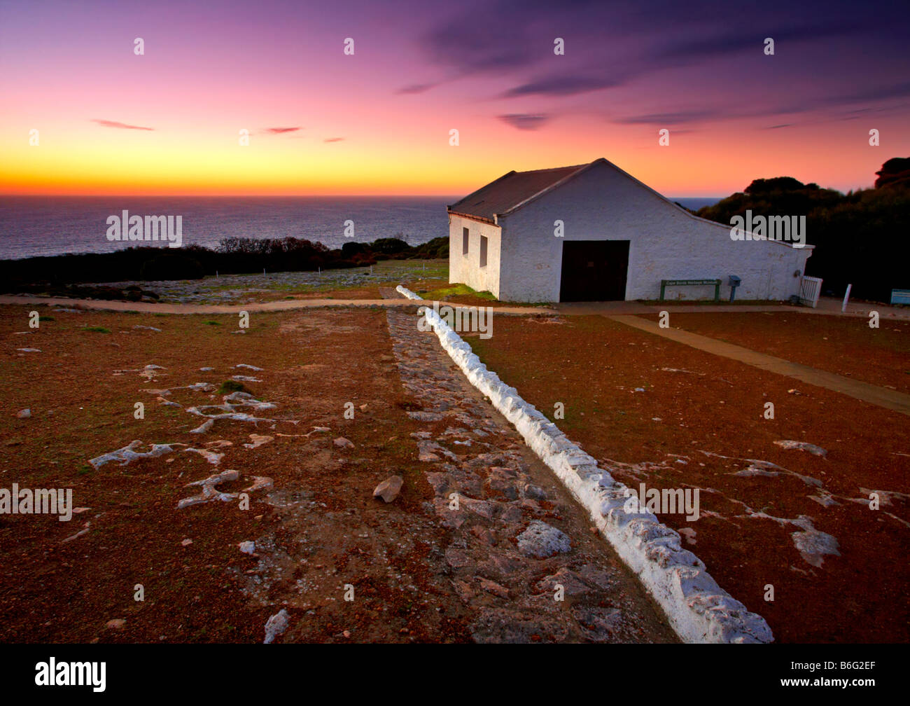 Cape Borda Lighthouse Sunset Stock Photo - Alamy
