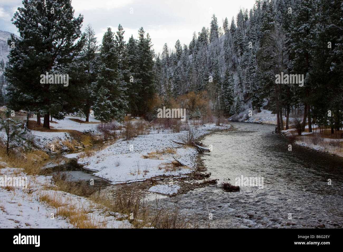 East Fork Bitterroot River, Conner, Montana Stock Photo - Alamy