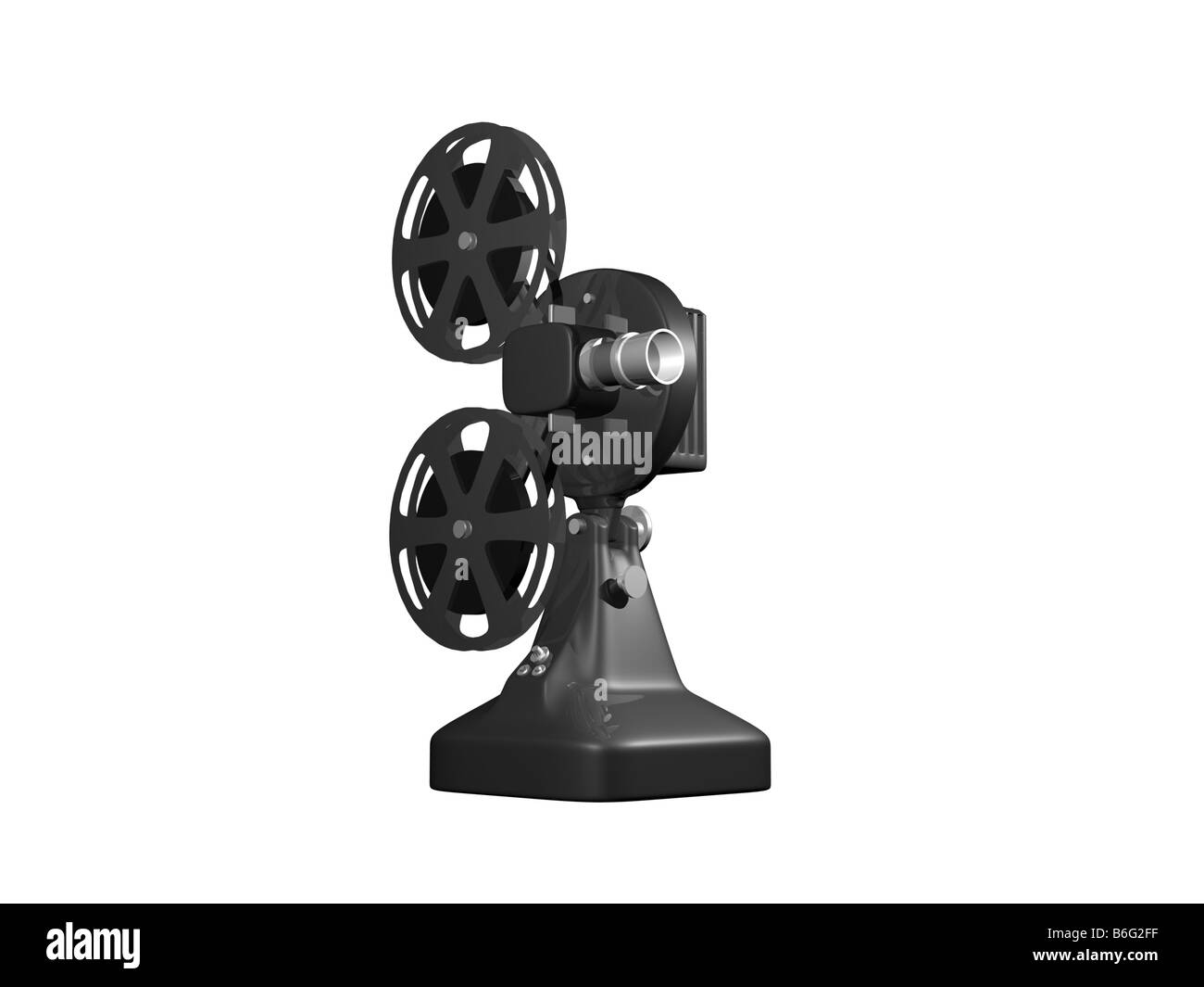 3D antique film projector Stock Photo - Alamy
