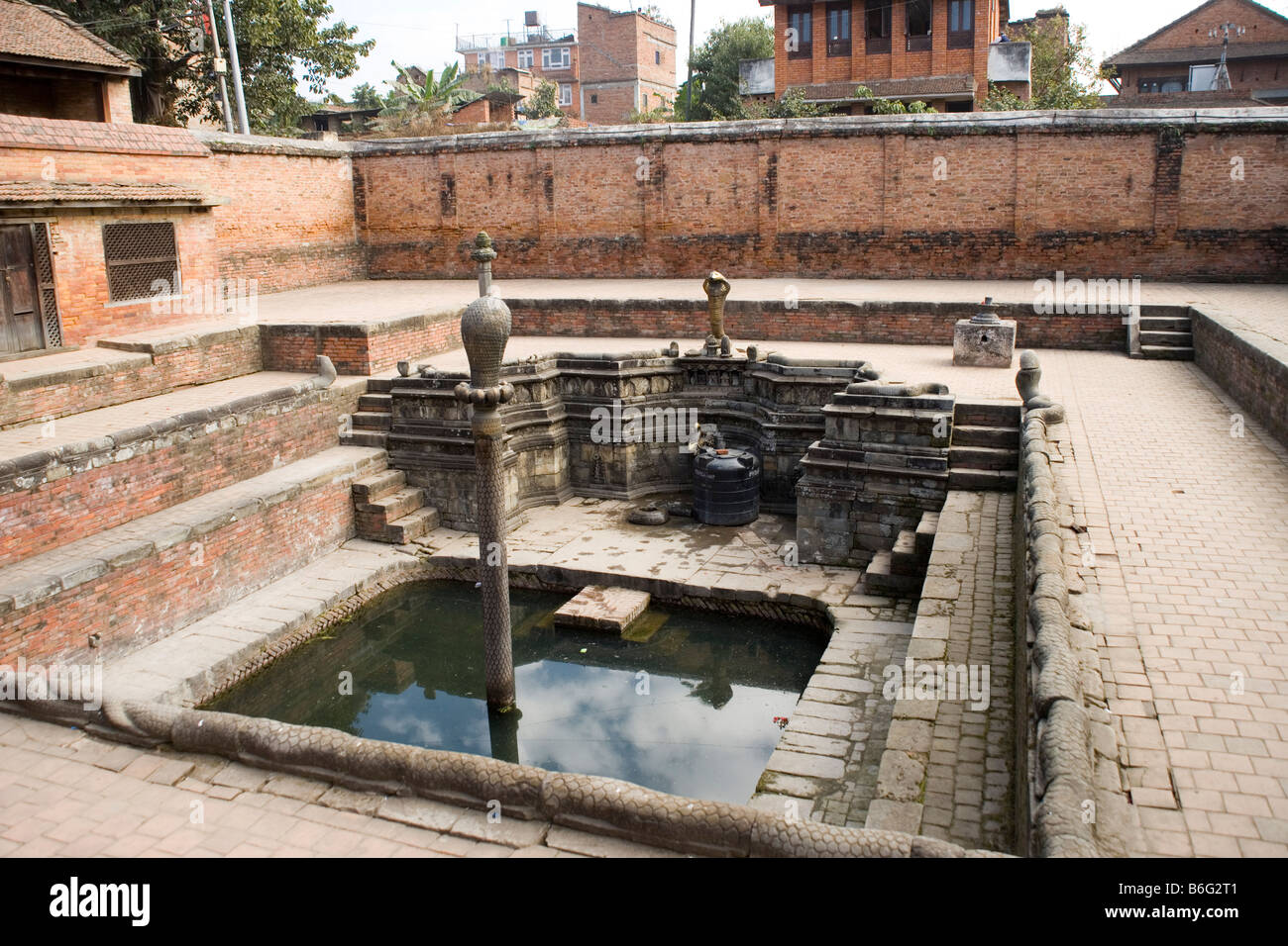 The Naga Pokhari, the Serpents Pool in the courtyard of the Royal ...