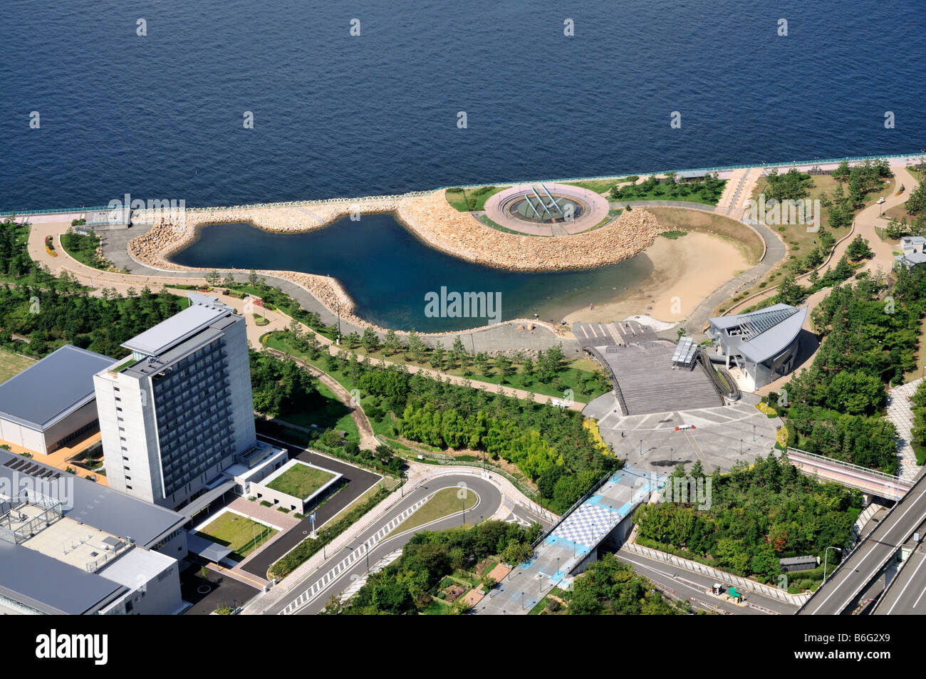 Rinku Pleasuretown Beach, Osaka Bay, Japan Stock Photo - Alamy