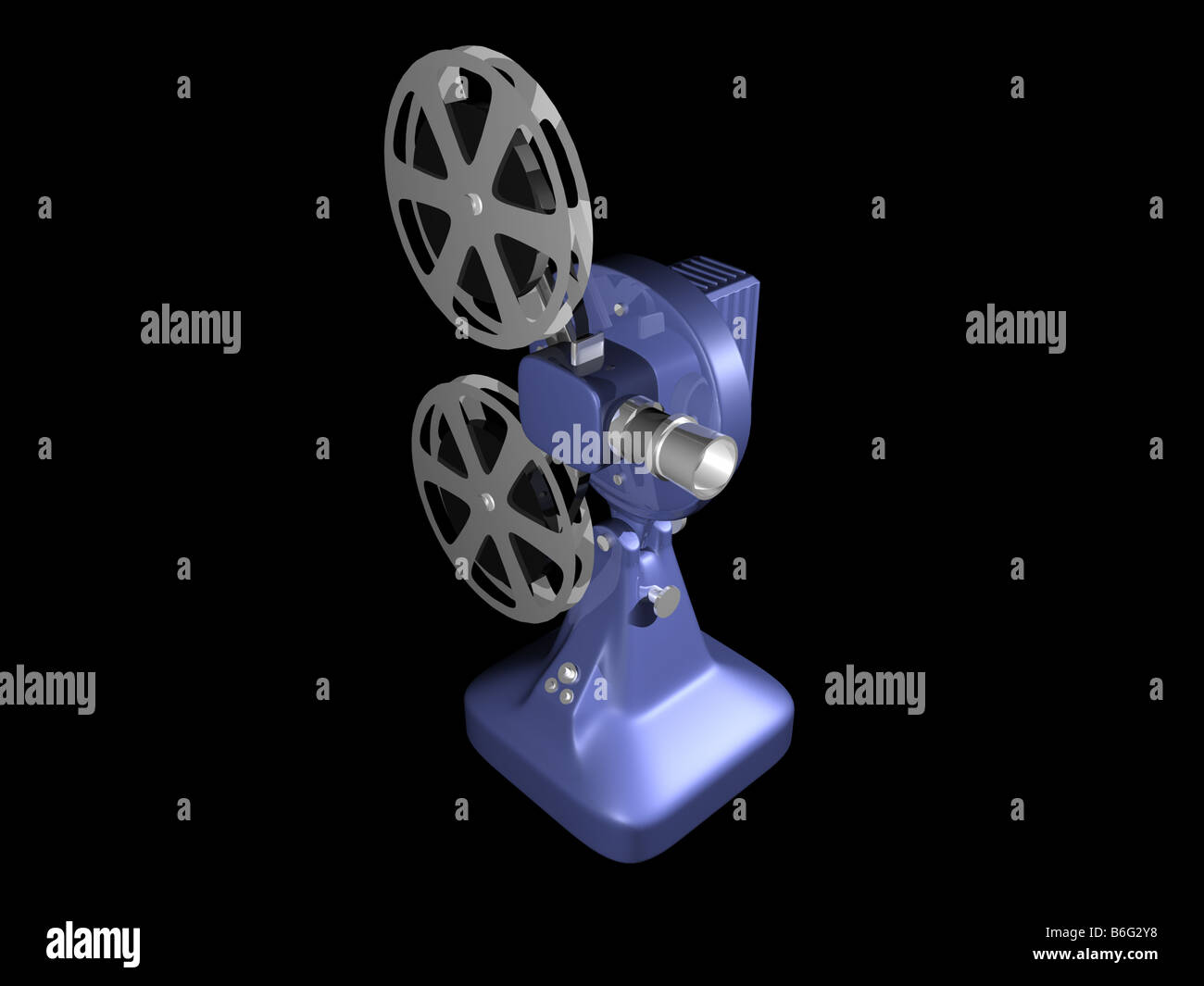 3D antique film projector Stock Photo - Alamy