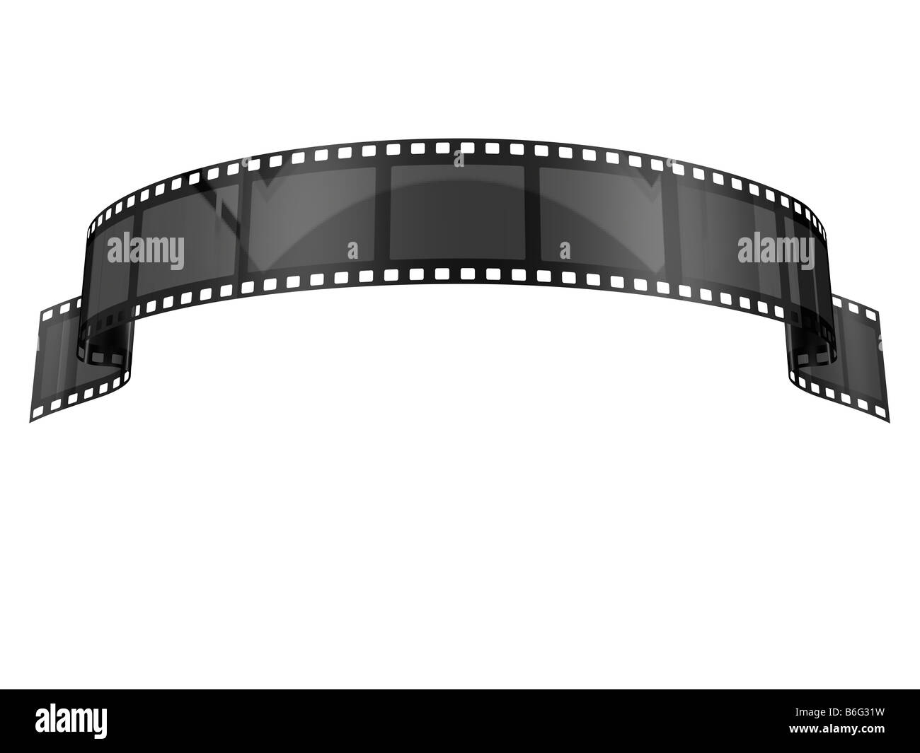 Black Film banner on white background Stock Photo - Alamy