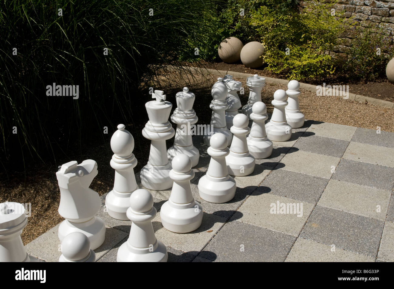 Outdoor Chess Set Stock Photo - Alamy