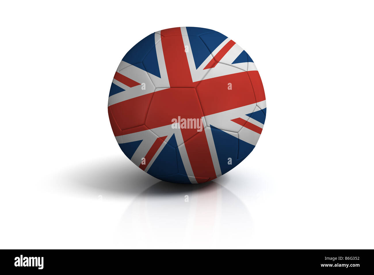 Soccer ball united kingdom on white background Stock Photo - Alamy