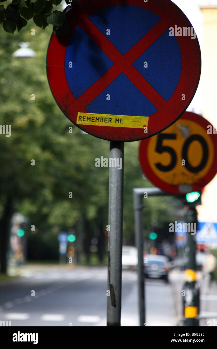 Blue circle road signs hi-res stock photography and images - Alamy