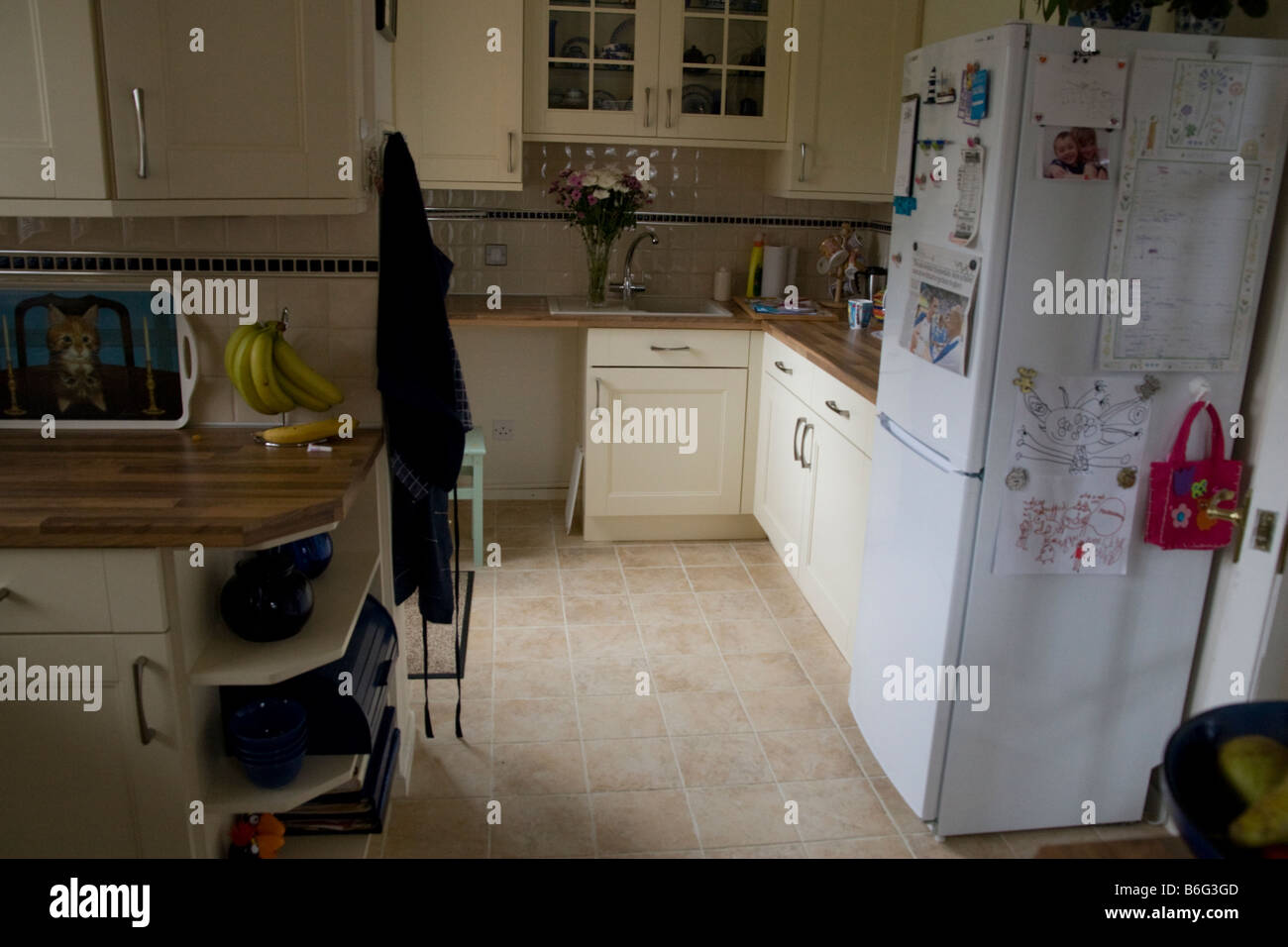 Newly Refurbished Kitchen in Modern British House Stock Photo - Alamy