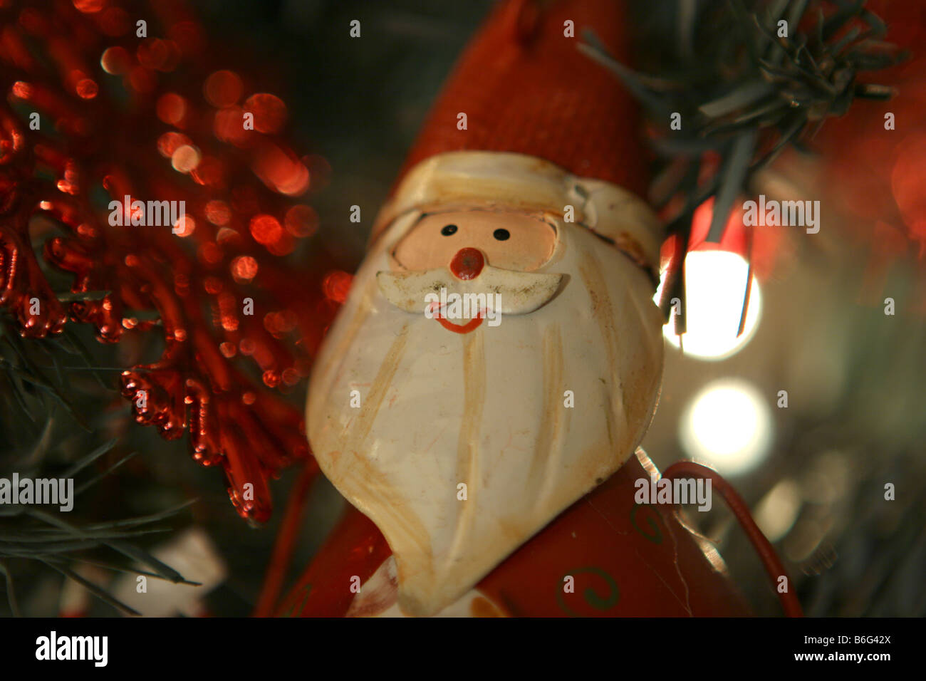 Hanging father christmas lights hi-res stock photography and images - Alamy