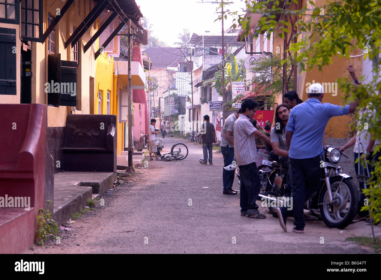 Street scene in Fort Cochin, Kerala, INDIA Stock Photo - Alamy