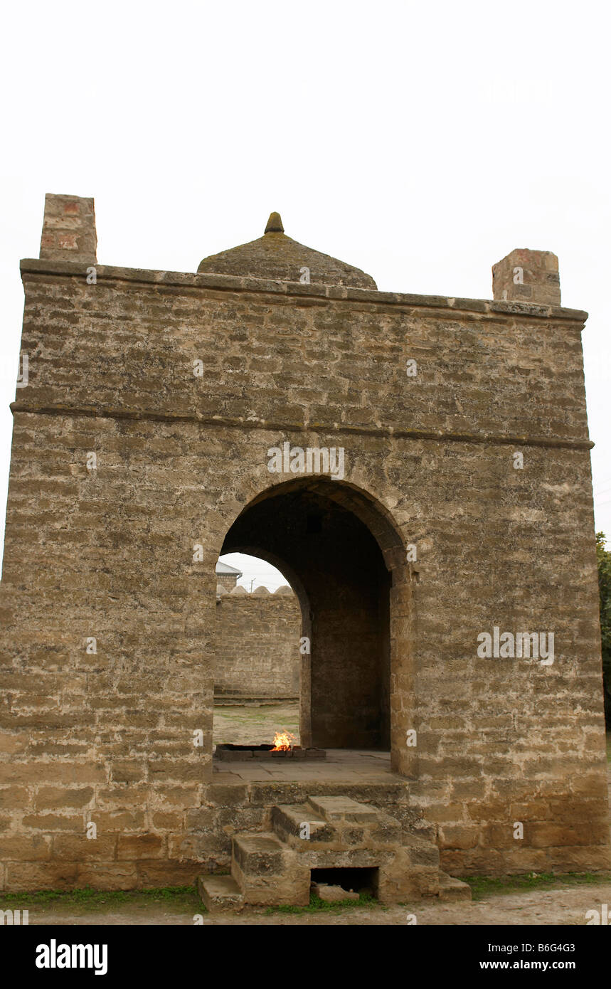 The Atashgah museum castle like former Hindu fire temple near Baku ...