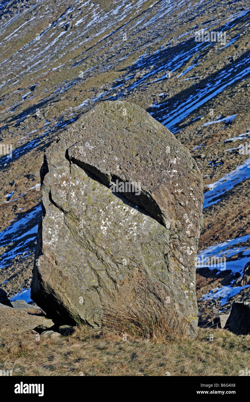 The Kirk Stone, Kirkstone Pass. Lake District National Park, Cumbria ...