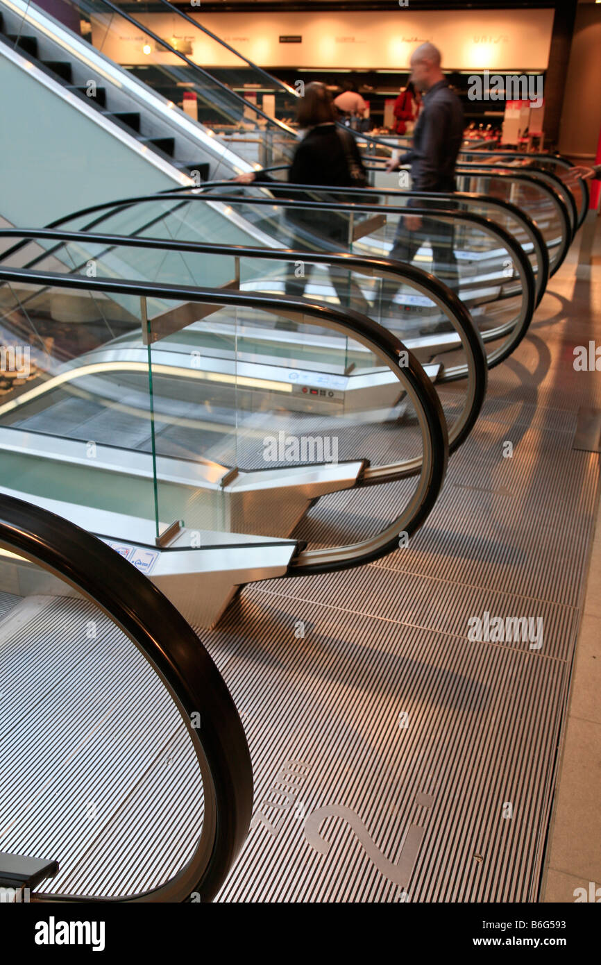 escalator in a department store Stock Photo - Alamy