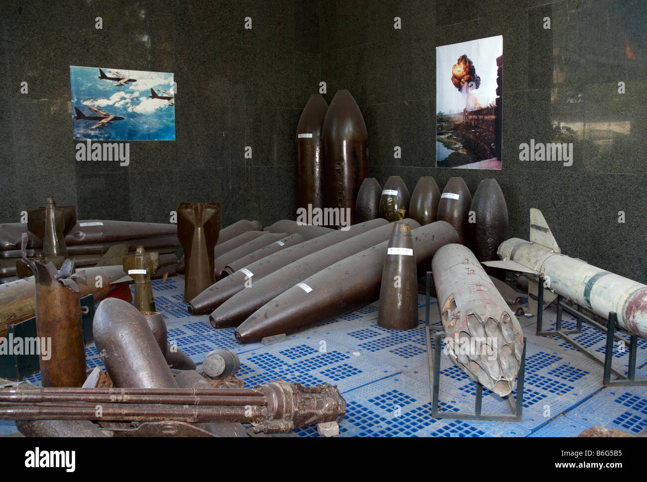 An exhibit at the War Remnants Museum in Ho Chi Minh City, Vietnam ...