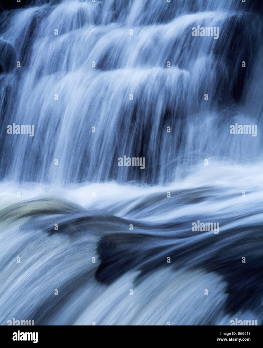 Sqwd Y Pannwr waterfall on the River Mellte near Pontneddfechan in the ...