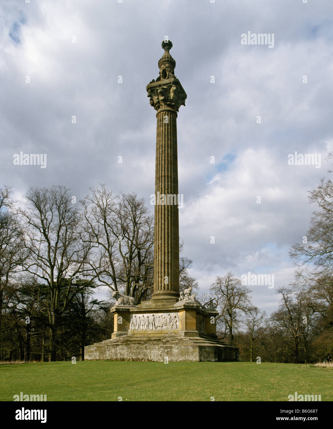Leicester Monument Holkham Hall Norfolk Stock Photo - Alamy