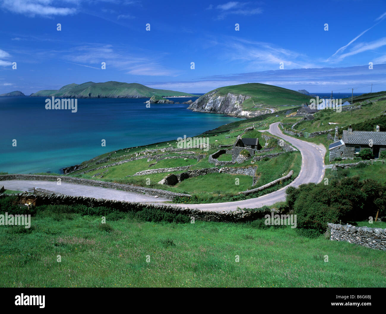 Ireland, dingle peninsula, rugged atlantic coast beauty in nature, wild ...