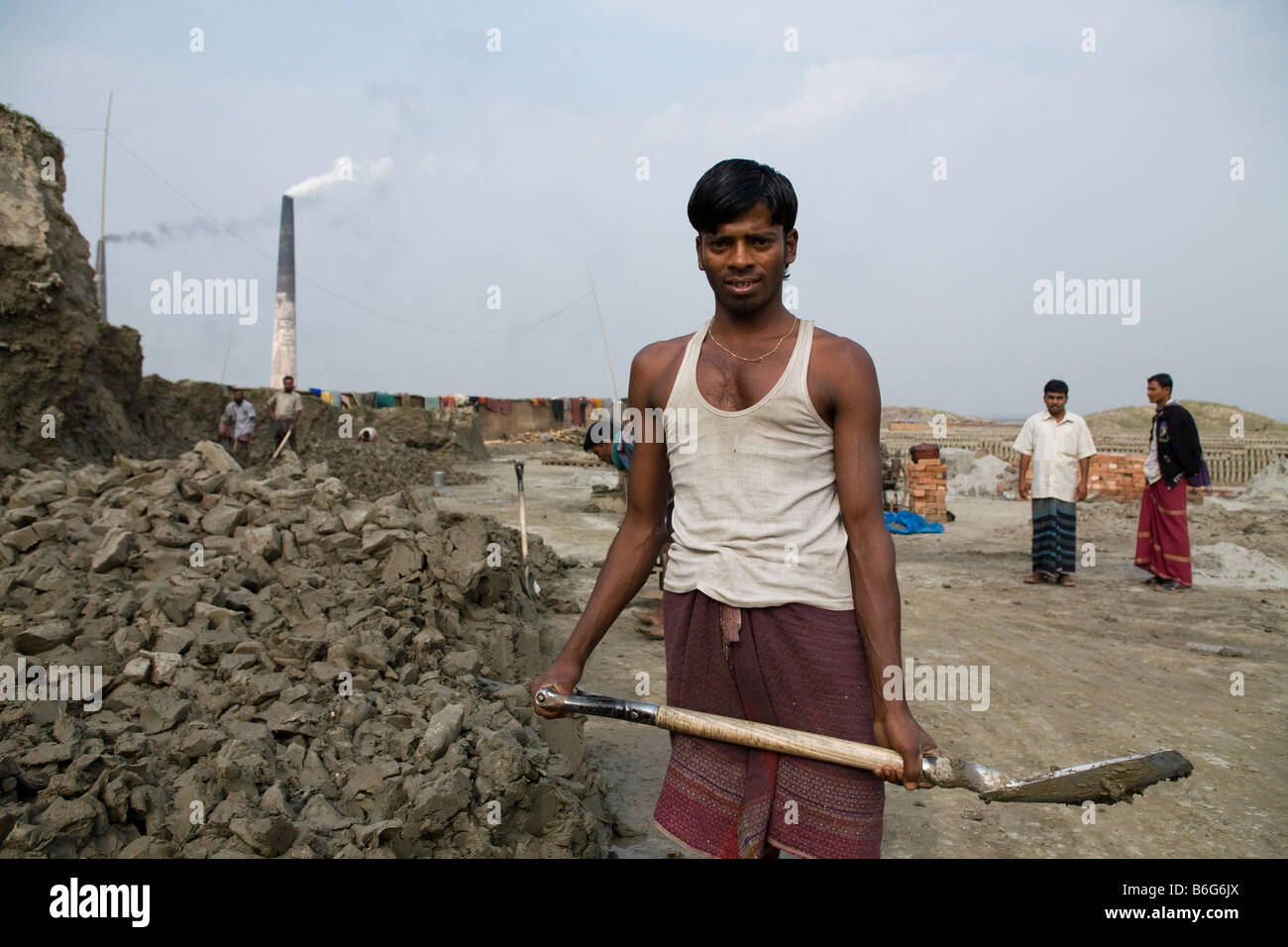A brickfield in Bangladesh Stock Photo - Alamy