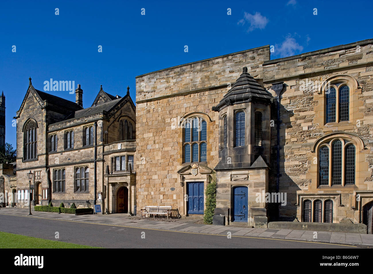 Durham Palace Square University Buildings Durhamshire UK Great Britain ...