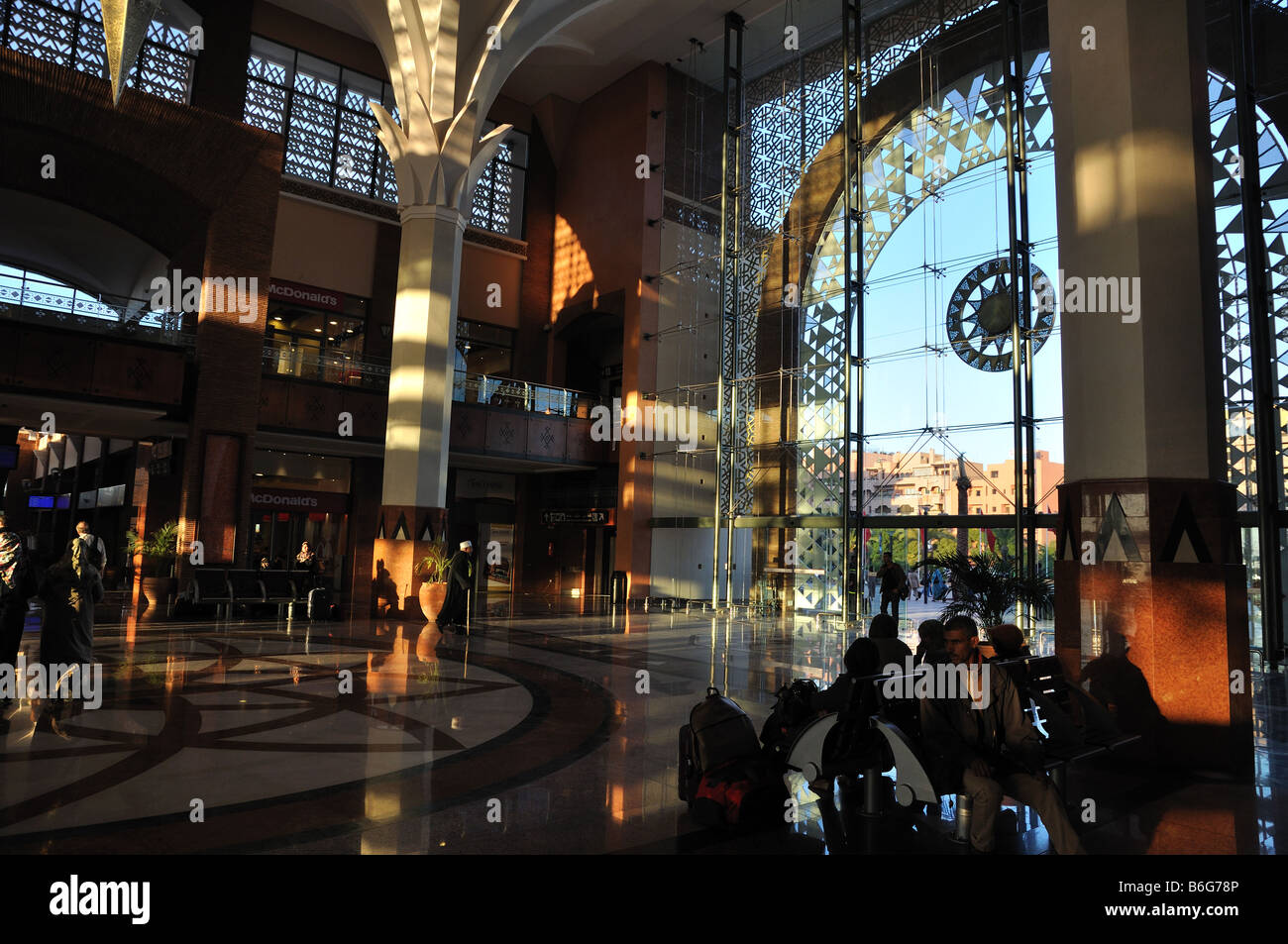 Inside of the ONCF train station in Marrakech, Morocco Stock Photo - Alamy