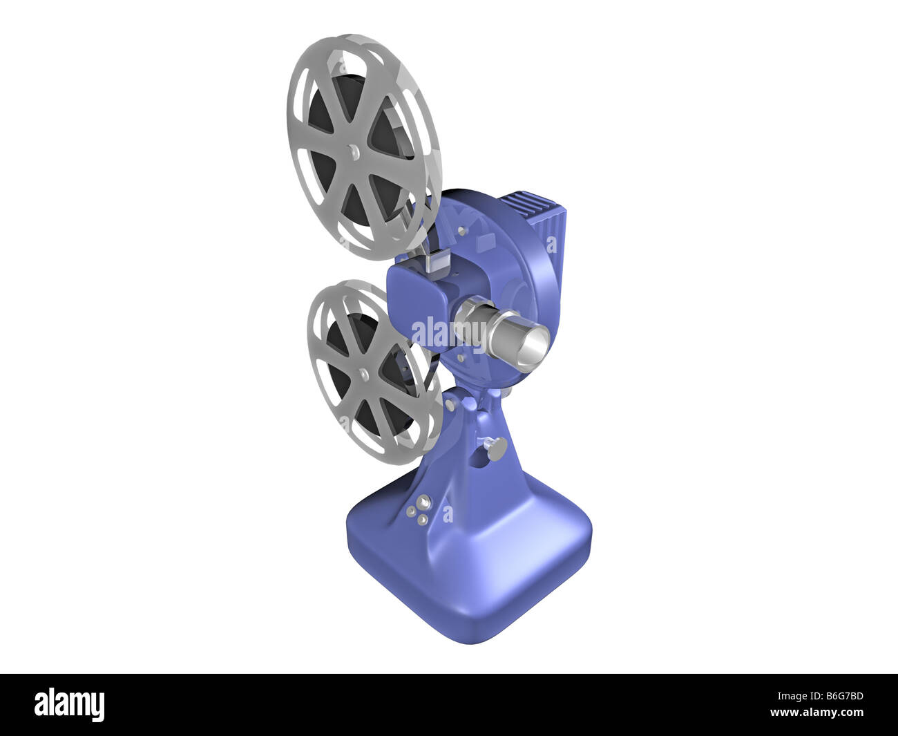 3D antique film projector Stock Photo - Alamy