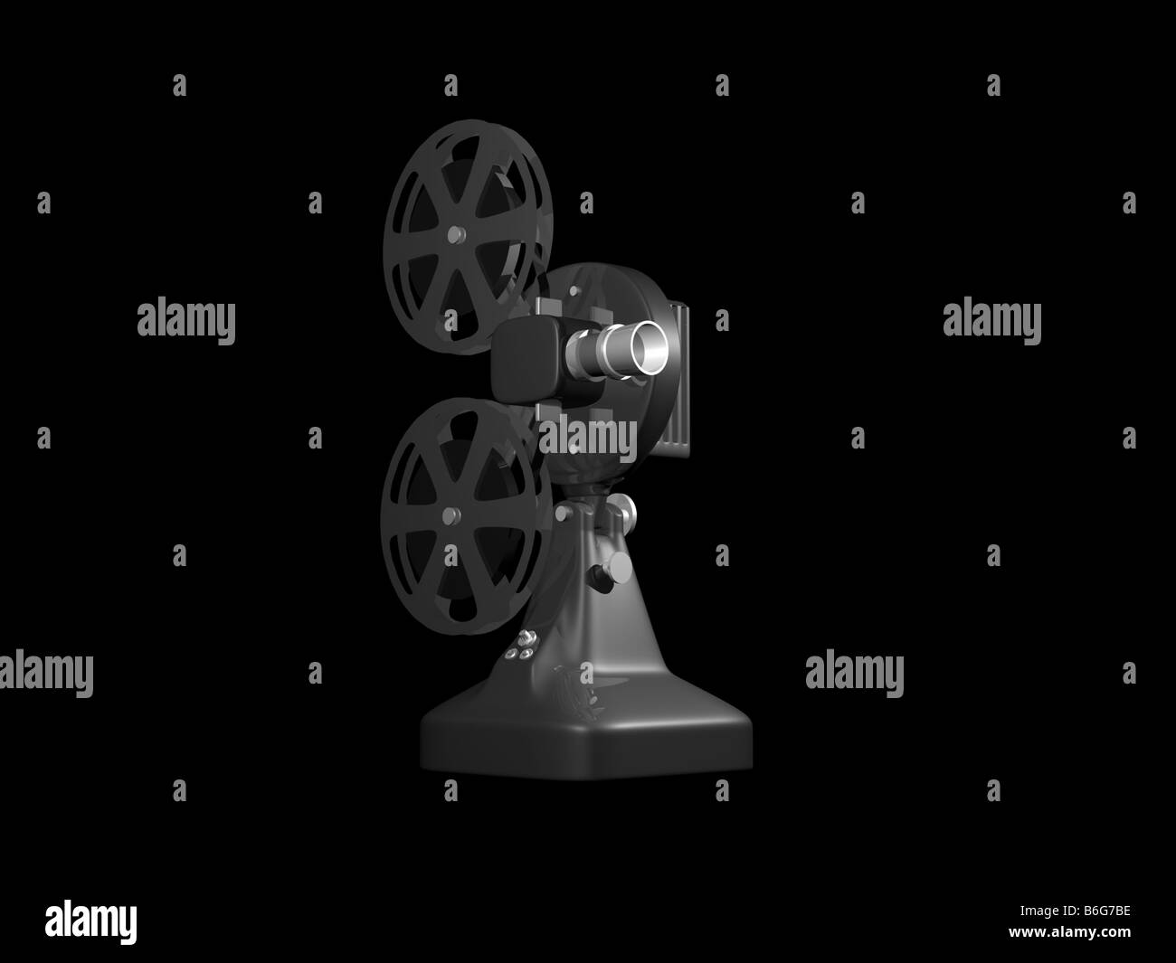3D antique film projector Stock Photo - Alamy